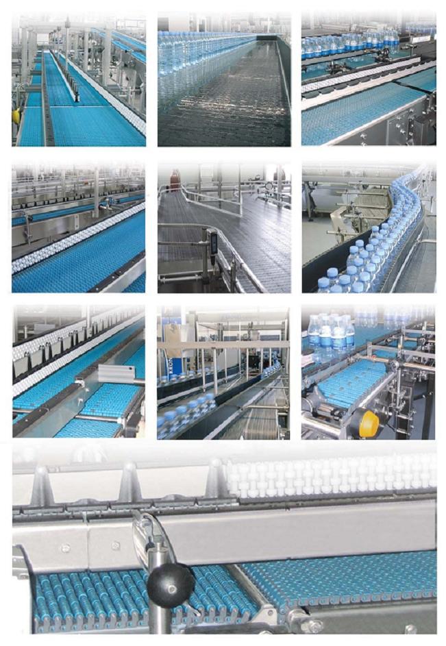 LBP1005 series thermoplastic low back pressure modular conveyor system ...