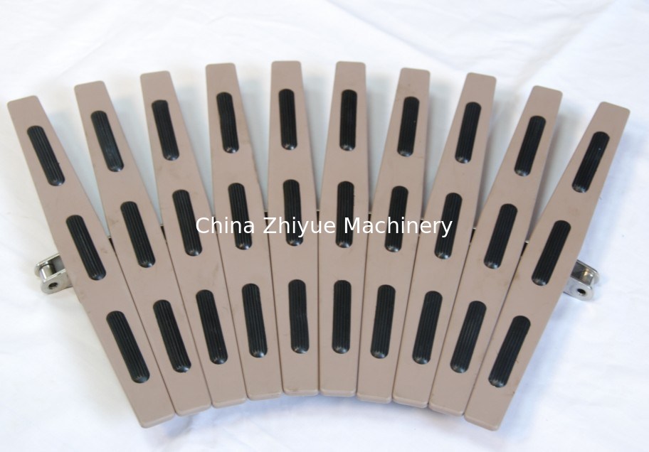 SS1873 Snap on plate top conveyor chains with rubber inserts friction ...