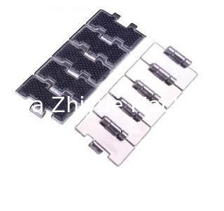 RF881TAB TABLE TOP CHAINS WITH RUBBER TOP SIDE FLEXING METAL CONVEYOR ...