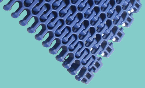 ZY2400FG Radius conveyor belt flush grid food grade side flex modular ...