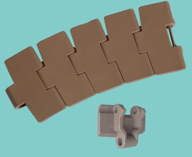 Plastic flat top conveyor chain LF880M-K325/LF880TAB-K450 magnetic ...