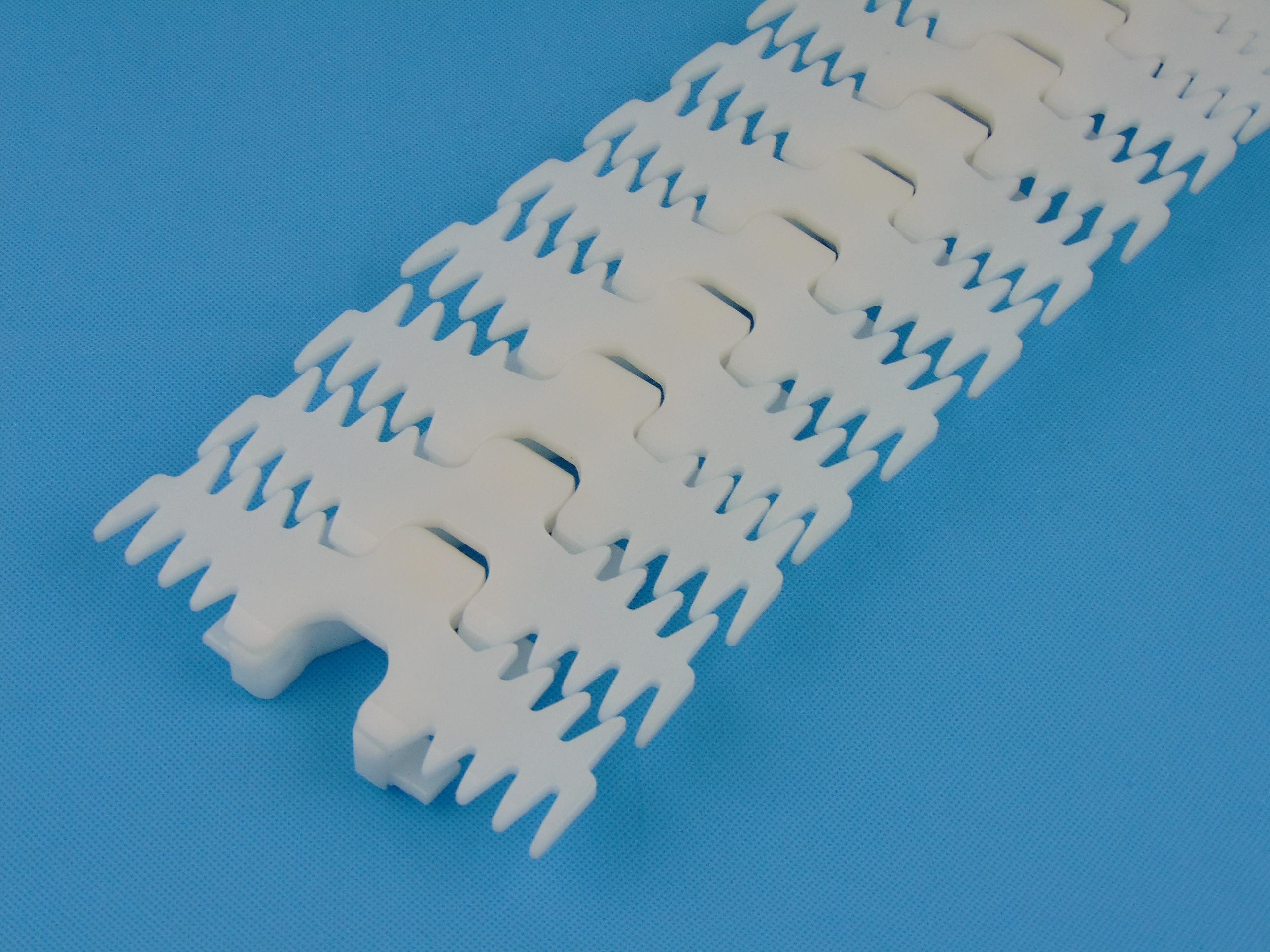 FLEXIBLE CONVEYOR CHAINS XL146 WHITE COLOR MATERIALS ACETAL POM PLAIN ...