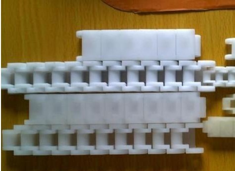 PC60 white engineering plastic roller chain thermoplastic conveyor ...