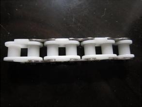 PC60 white engineering plastic roller chain thermoplastic conveyor ...